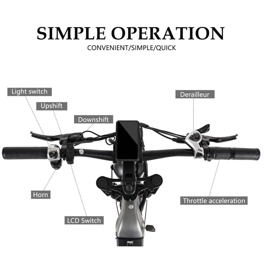 CMACEWHEEL V20 750W 20" Fat Bike 960Wh Full Suspension E-bike with Tor ...