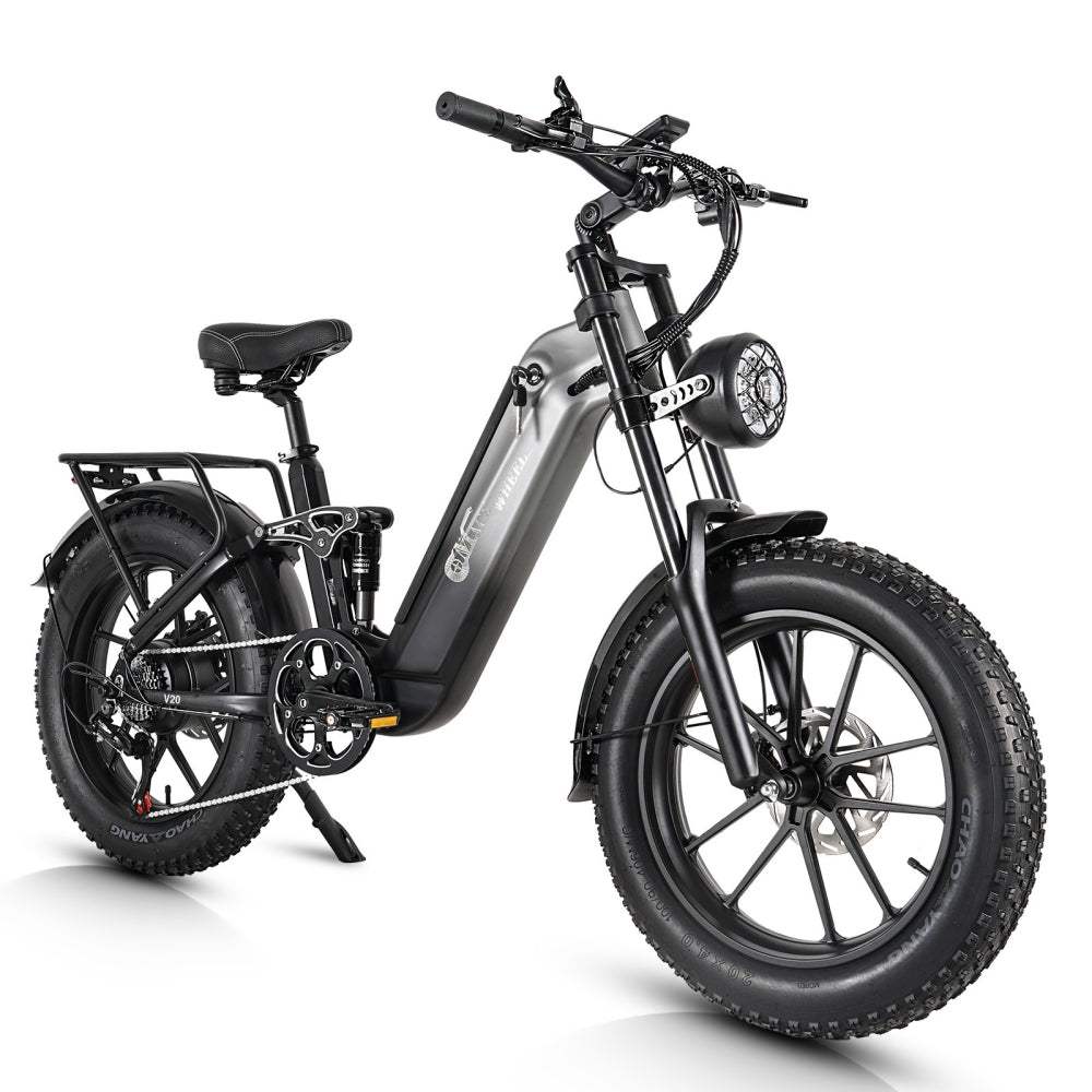 CMACEWHEEL V20 750W 20" Fat Bike 960Wh Full Suspension E-bike with Tor ...