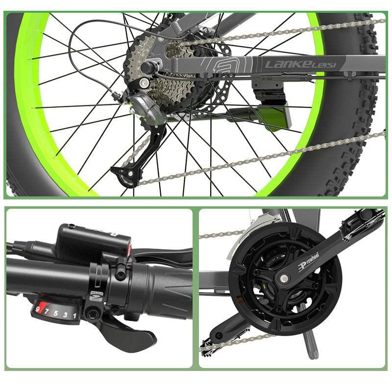 Lankeleisi XT750 Plus 1000W 17.5Ah Electric Fat Bike EMTB Buybestgear